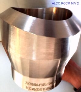 Bossage de dérivation weldolet RCCM M3306 niv 2 - Alco